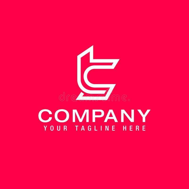 Initial TC Monogram Creative Logo Line Design Template Vector Stock ...
