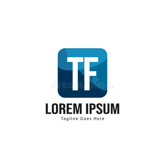 Initial TF Logo Template with Modern Frame. Minimalist TF Letter Logo ...
