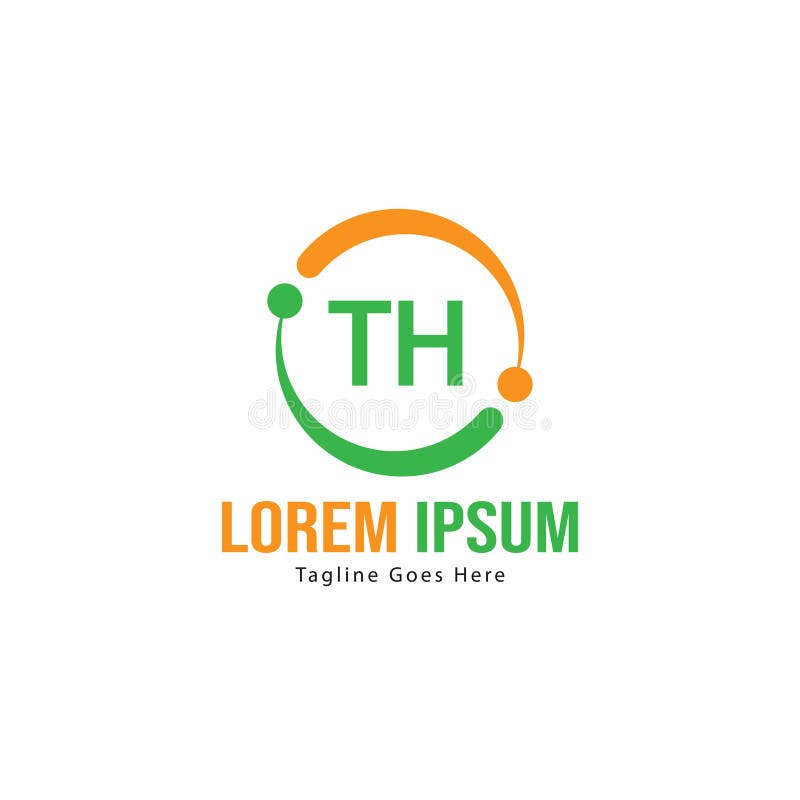 Initial TH Logo Template with Modern Frame. Minimalist TH Letter Logo ...