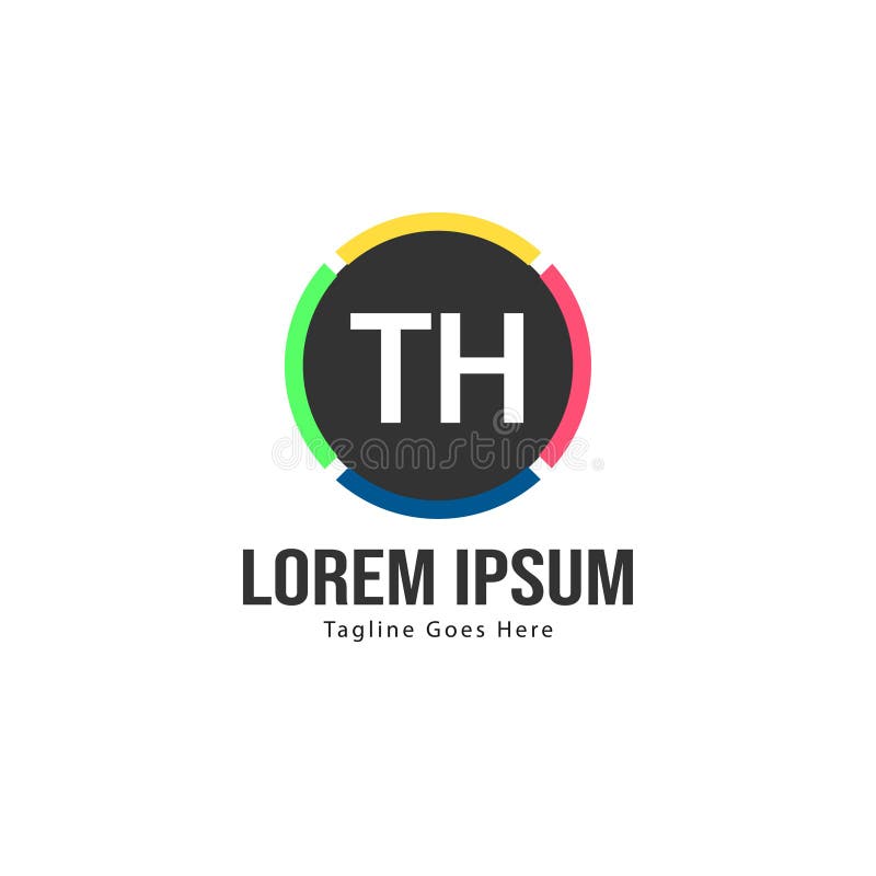 Initial TH Logo Template with Modern Frame. Minimalist TH Letter Logo ...