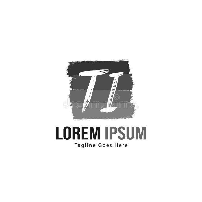 Initial TI Logo Template with Modern Frame. Minimalist TI Letter Logo ...