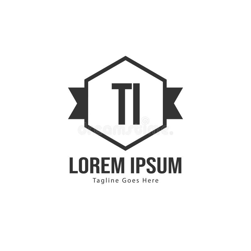 Initial TI Logo Template with Modern Frame. Minimalist TI Letter Logo ...