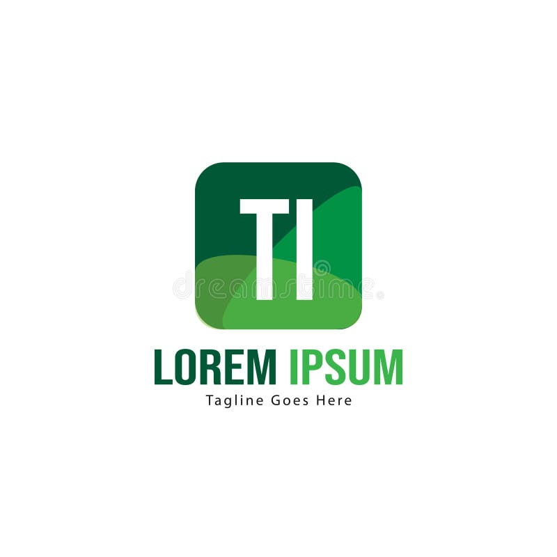 Initial TI Logo Template with Modern Frame. Minimalist TI Letter Logo ...