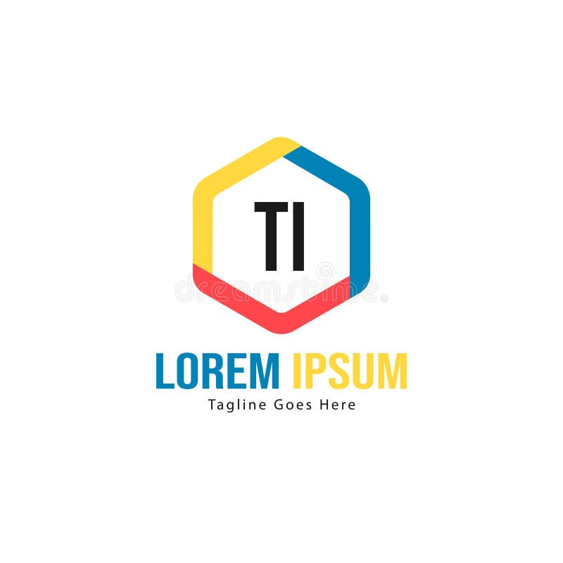 Initial TI Logo Template with Modern Frame. Minimalist TI Letter Logo ...