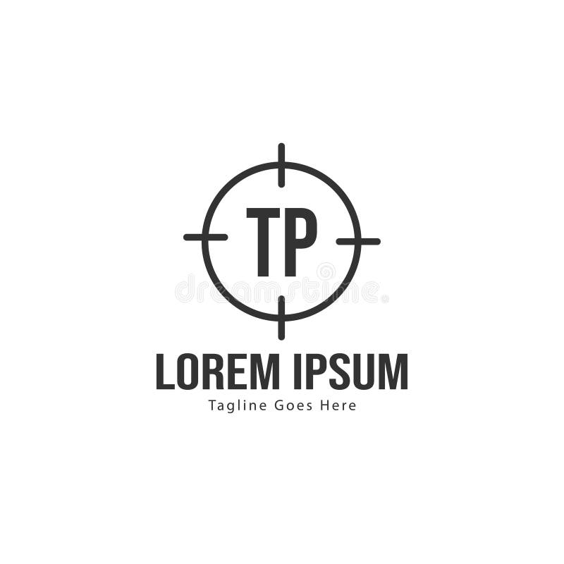 Initial TP Logo Template with Modern Frame. Minimalist TP Letter Logo ...