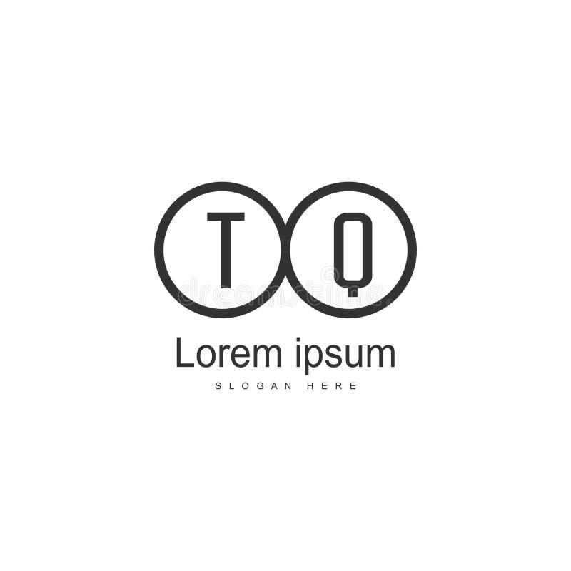 Initial TQ Logo Template with Modern Frame. Minimalist TQ Letter Logo ...