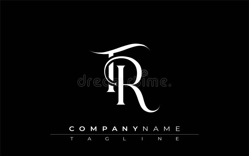 Initial TR Logo Design Vector Stock Vector - Illustration of alphabet ...