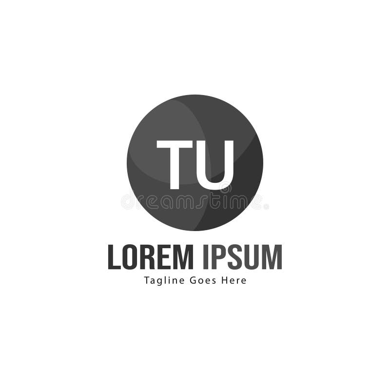 Initial TU Logo Template with Modern Frame. Minimalist TU Letter Logo ...