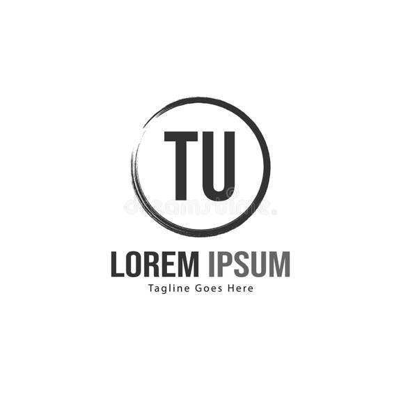 Initial TU Logo Template with Modern Frame. Minimalist TU Letter Logo ...