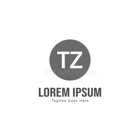Initial TZ Logo Template with Modern Frame. Minimalist TZ Letter Logo ...