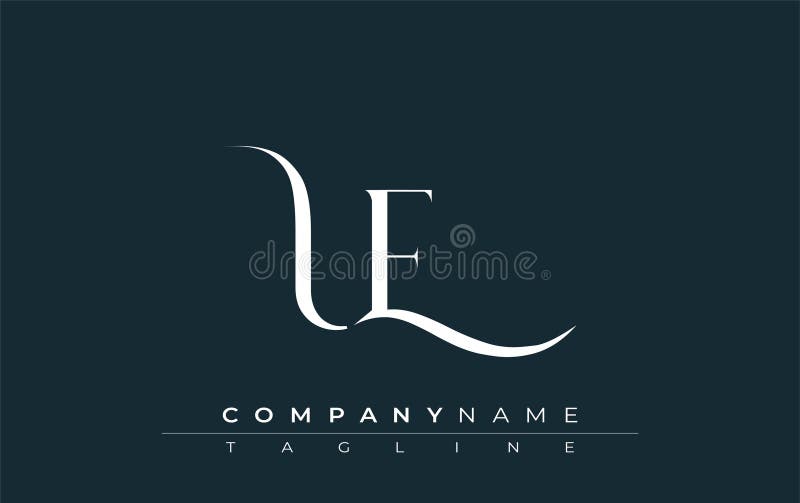 Initial UE Logo Design Vector Stock Vector - Illustration of icon ...