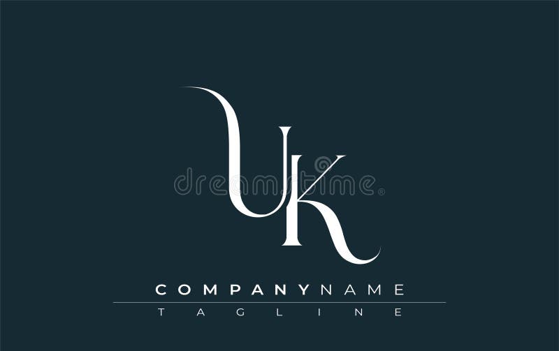 Initial UK Logo Design Vector Stock Vector - Illustration of shape ...