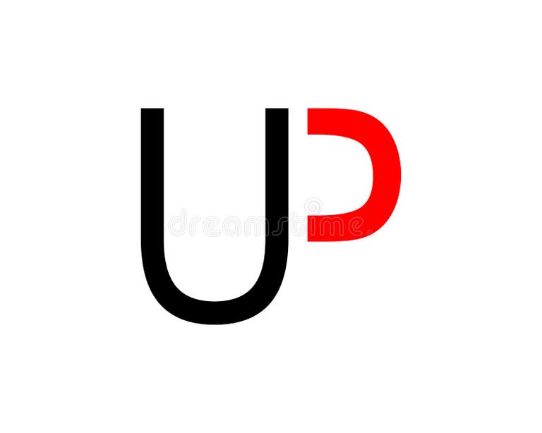 Initial Up Letter Logo Template Design Vector Stock Vector ...