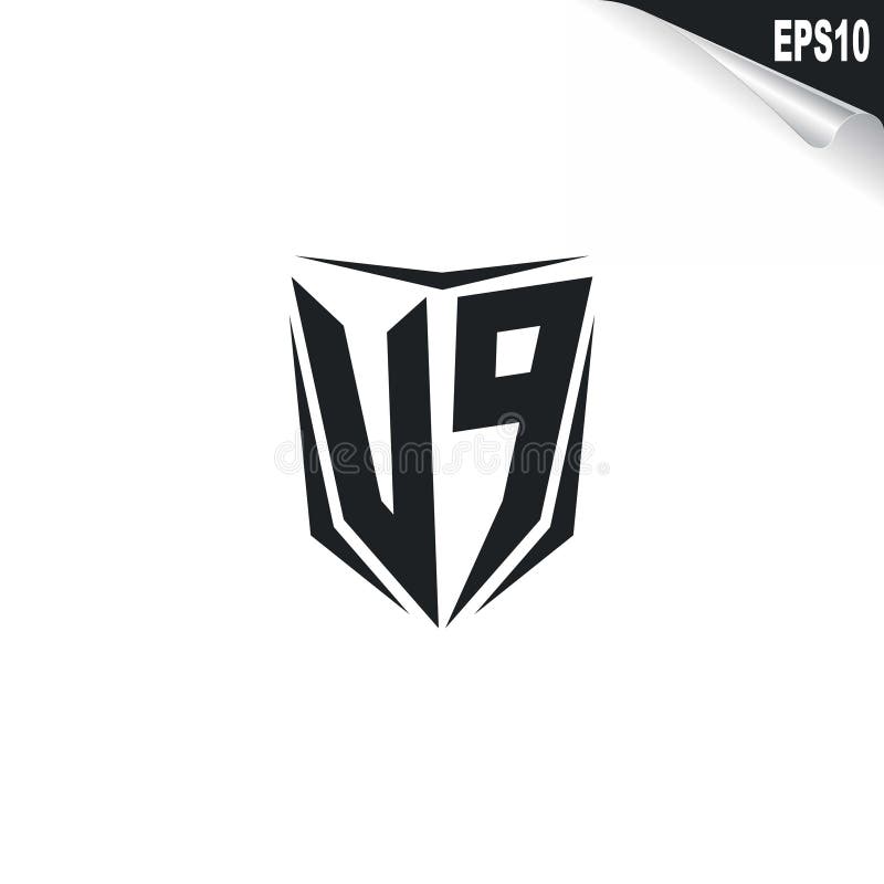 Initial UP Logo Design with Shield Style, Logo Business Branding Stock ...