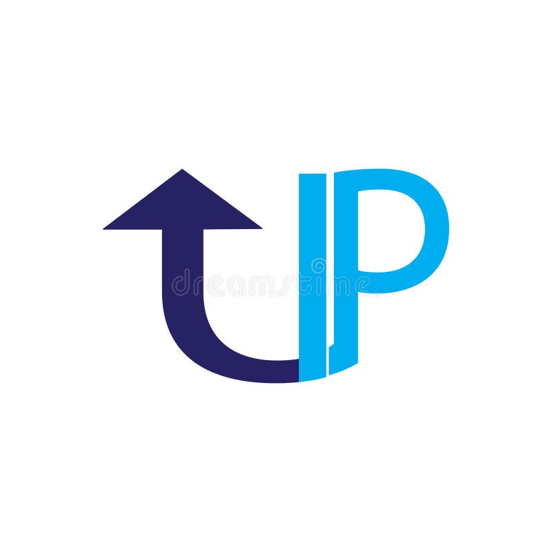 Initial up logo vector stock vector. Illustration of idea - 173584466