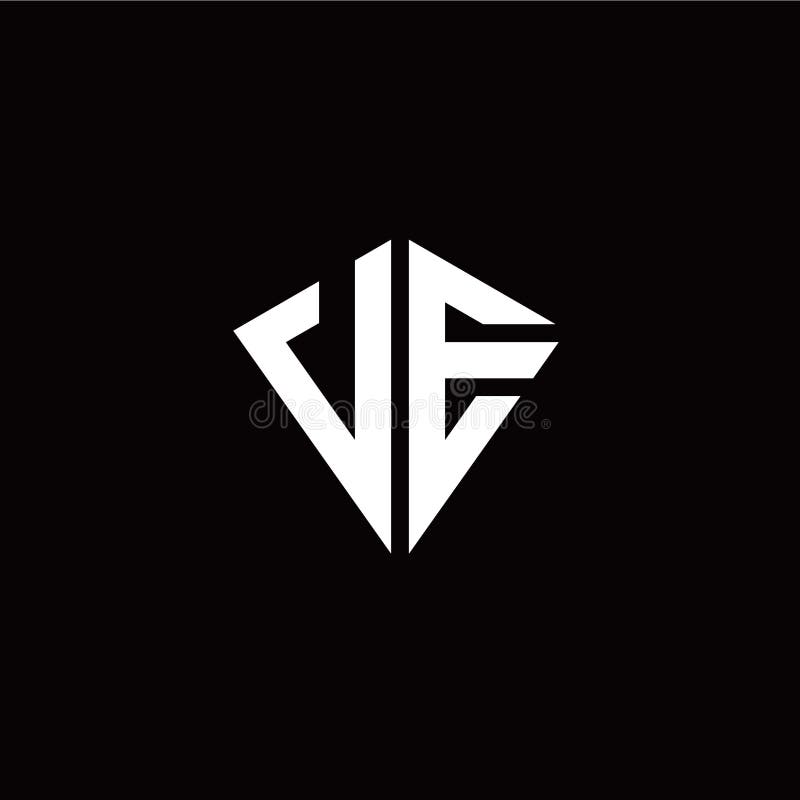 Initial V E Letter with Kite Modern Style Logo Template Vector Stock ...