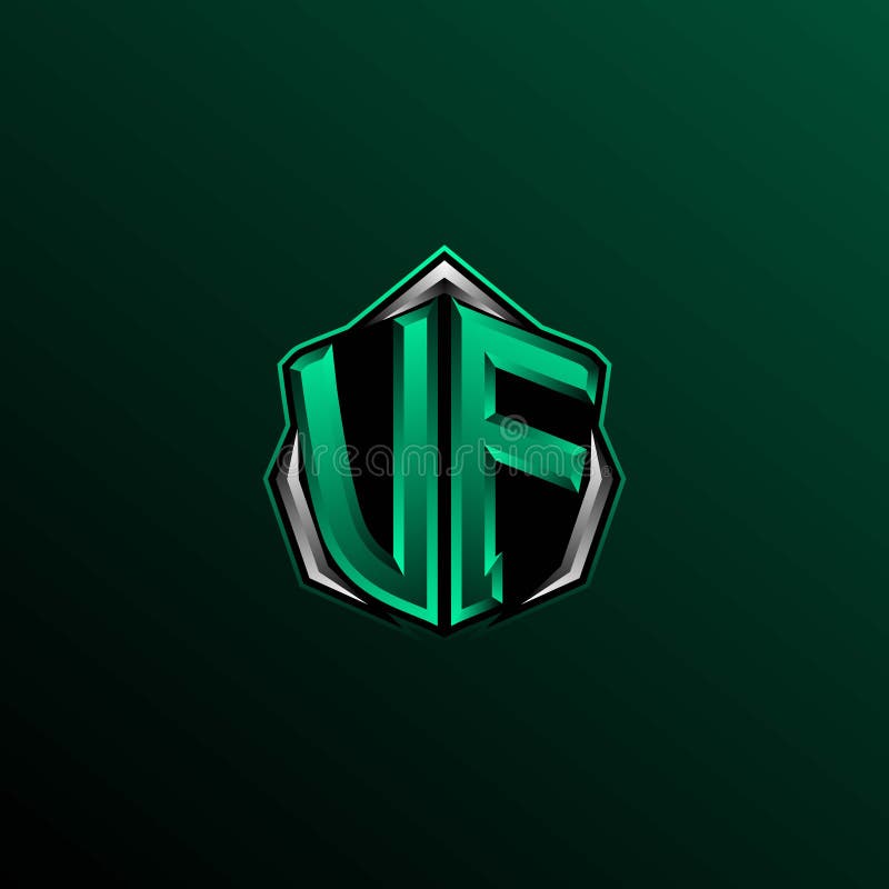 Initial VF Logo Design, Initial VF Logo Design with Shield Style, Logo ...