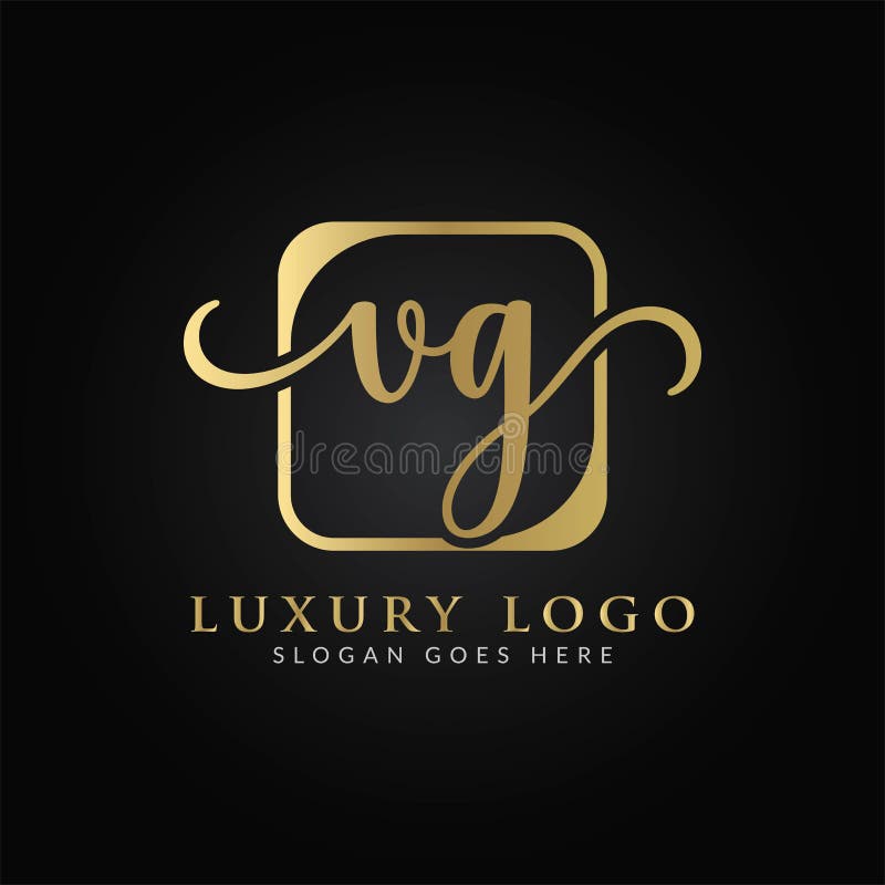 Initial VG Letter Logo Modern Typography Vector Template. Creative ...