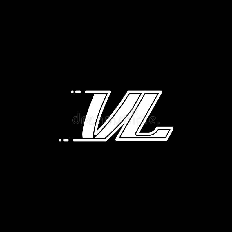 Initial VL Logo Design with Shape Style, Logo Business Branding Stock ...