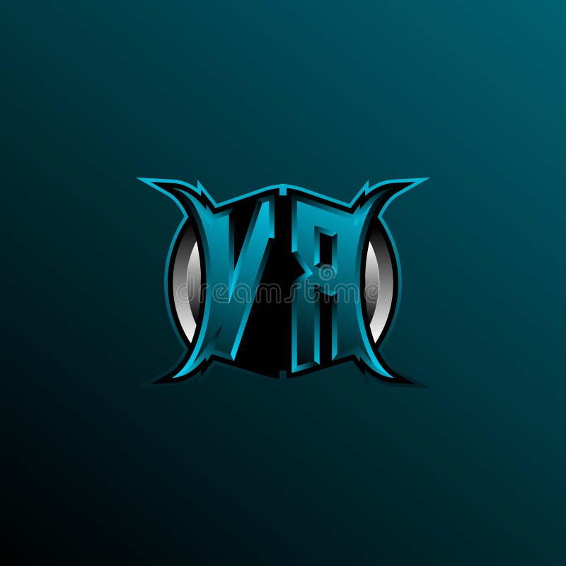 Initial VR Logo Design, Initial VR Logo Design with Circle Style, Logo ...