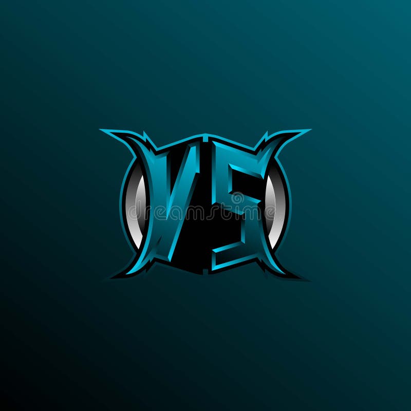 Initial VS Logo Design, Initial VS Logo Design with Circle Style, Logo ...