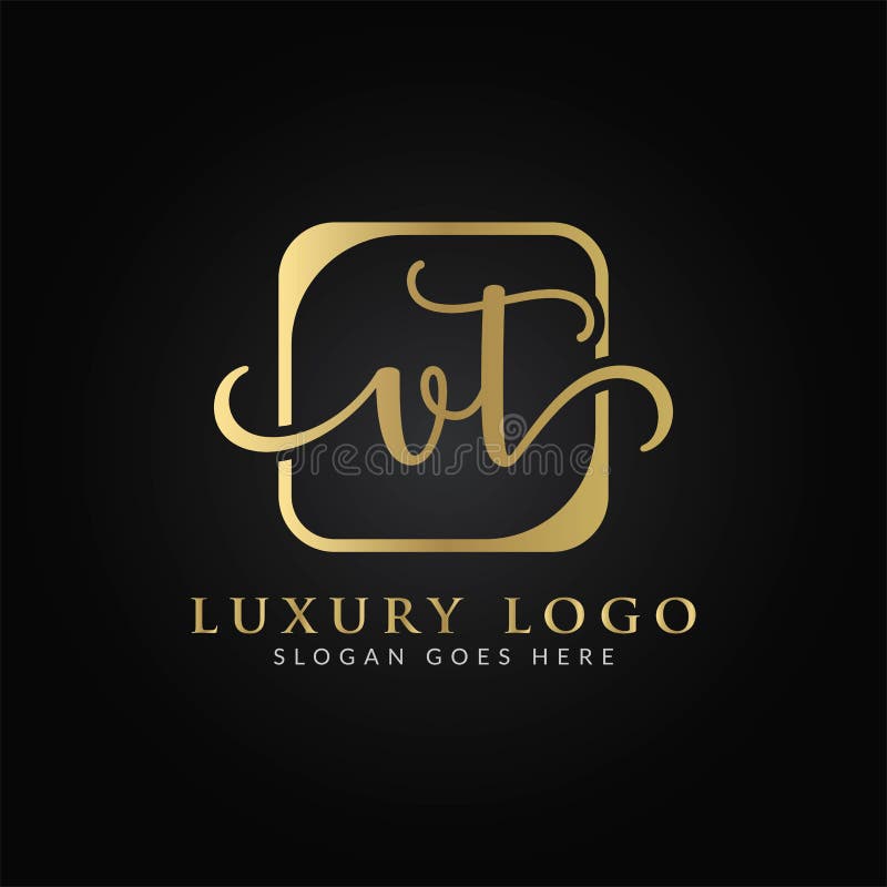 Initial VT Letter Logo Modern Typography Vector Template. Creative ...