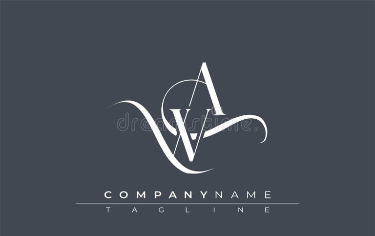 Initial WA Logo Design Vector Stock Vector - Illustration of corporate ...