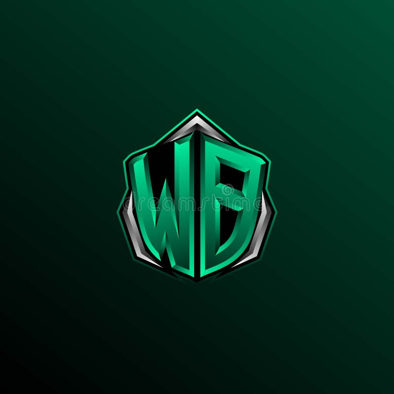 Initial WB Logo Design, Initial WB Logo Design with Shield Style, Logo ...