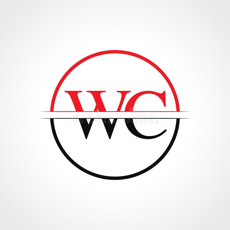 Initial WC Letter Linked Logo. Creative Letter WC Logo Design Vector ...