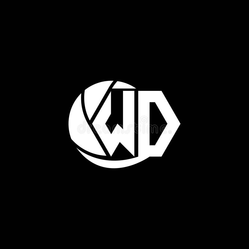 Initial WD Logo Design Geometric and Circle Style, Logo Business ...
