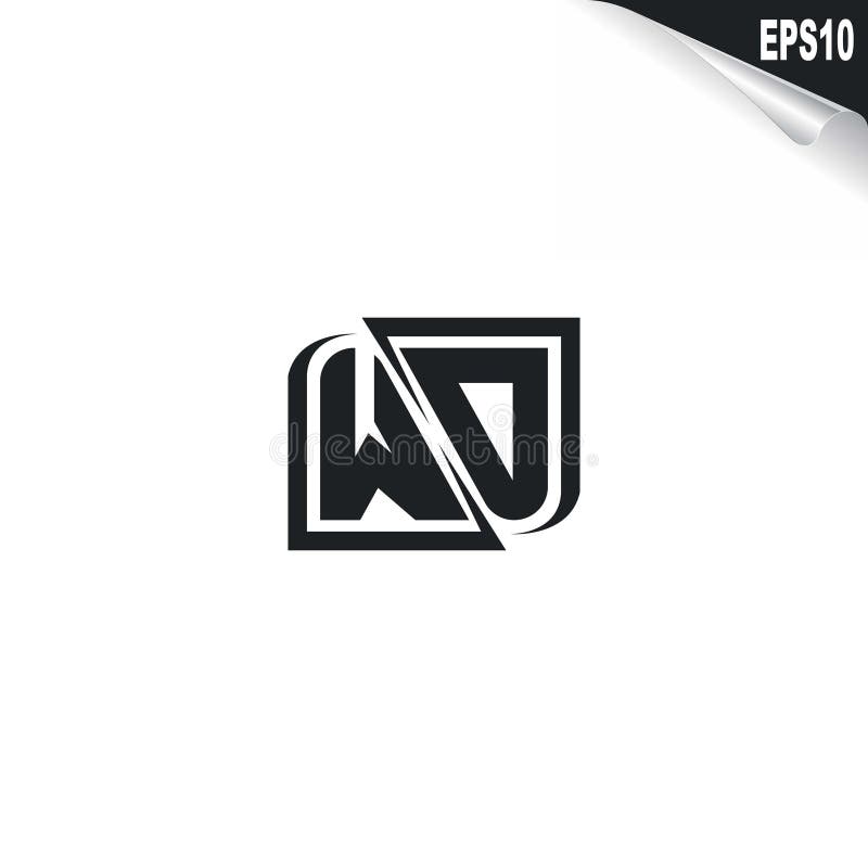 Initial WD Logo Design with Shape Style, Logo Business Branding Stock ...