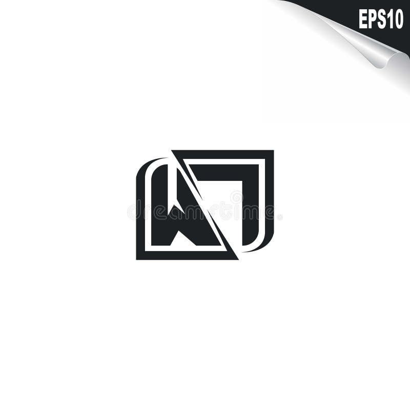 Initial WL Logo Design with Shape Style, Logo Business Branding Stock ...