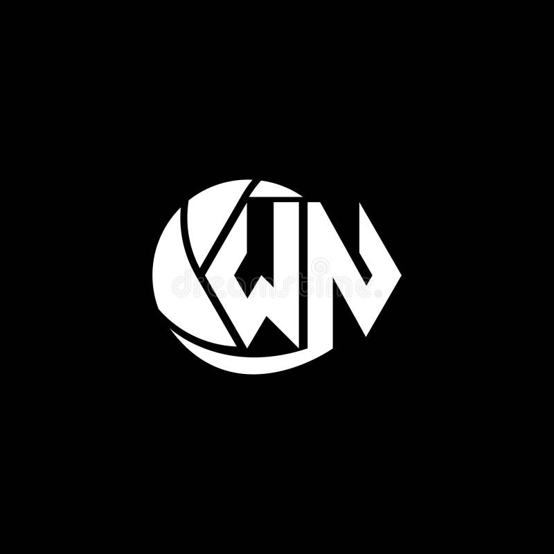 Initial WN Logo Design Geometric and Circle Style, Logo Business ...