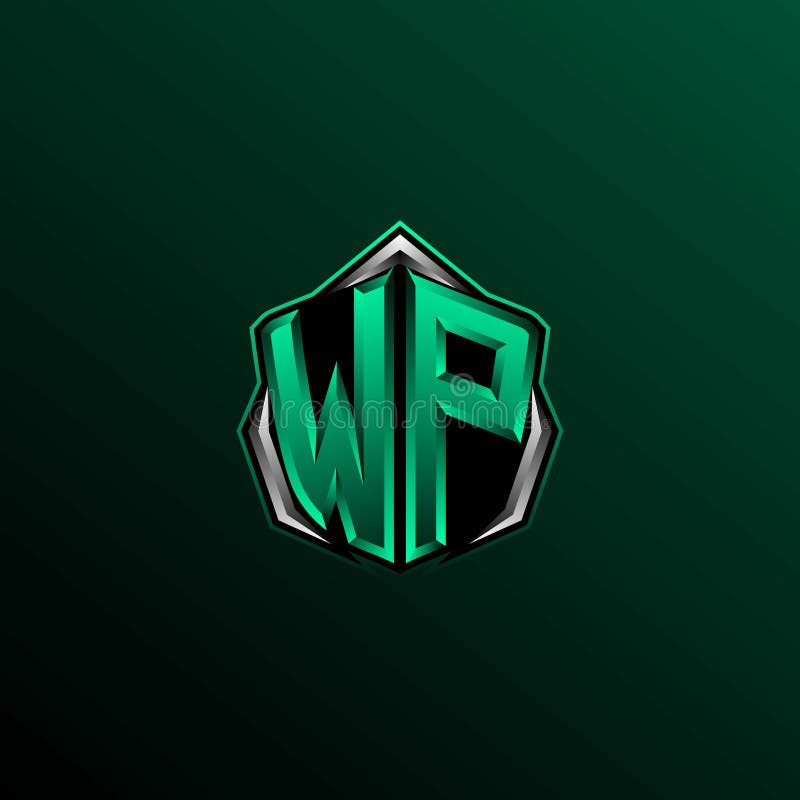 Initial WP Logo Design, Initial WP Logo Design with Shield Style, Logo ...