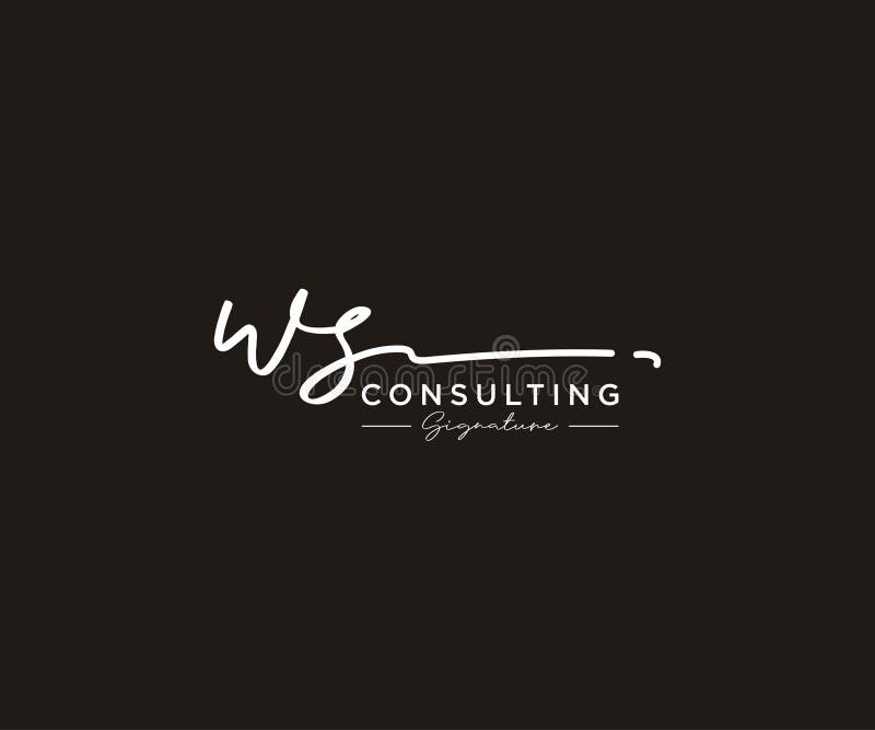 Initial Ws Signature Logo Collection Stock Illustrations – 6 Initial Ws ...