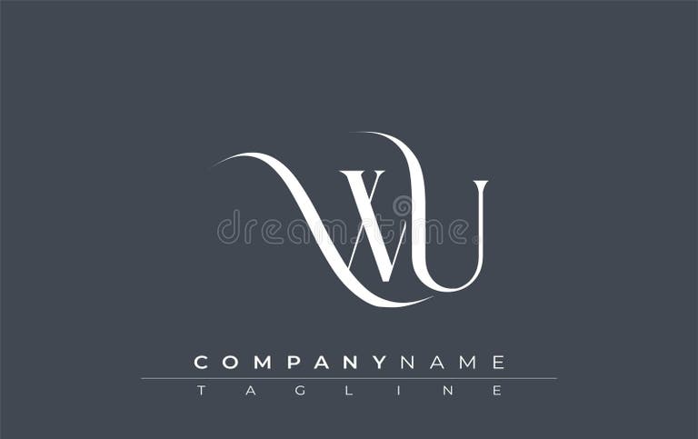 Initial WU Logo Design Vector Stock Vector - Illustration of emblem ...
