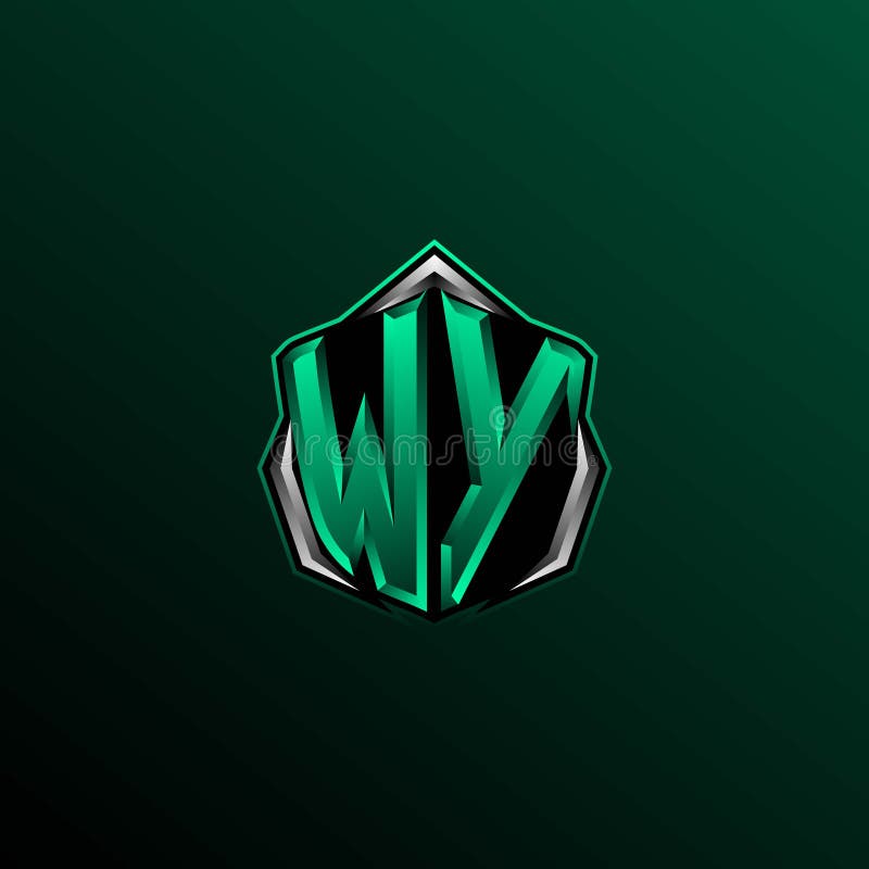 Initial WY Logo Design, Initial WY Logo Design with Shield Style, Logo ...