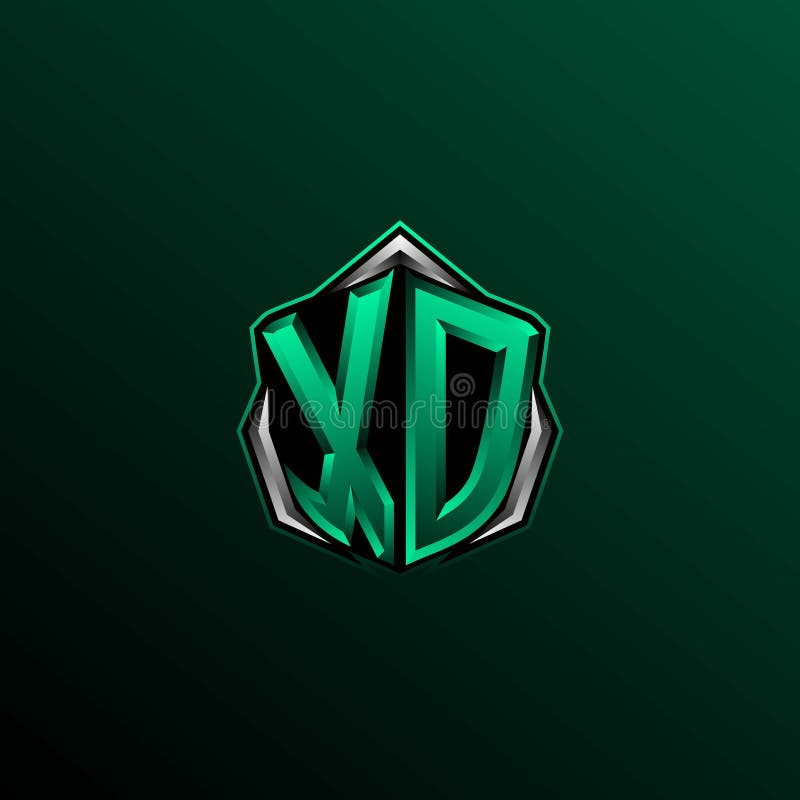 Initial XD Logo Design, Initial XD Logo Design with Shield Style, Logo ...