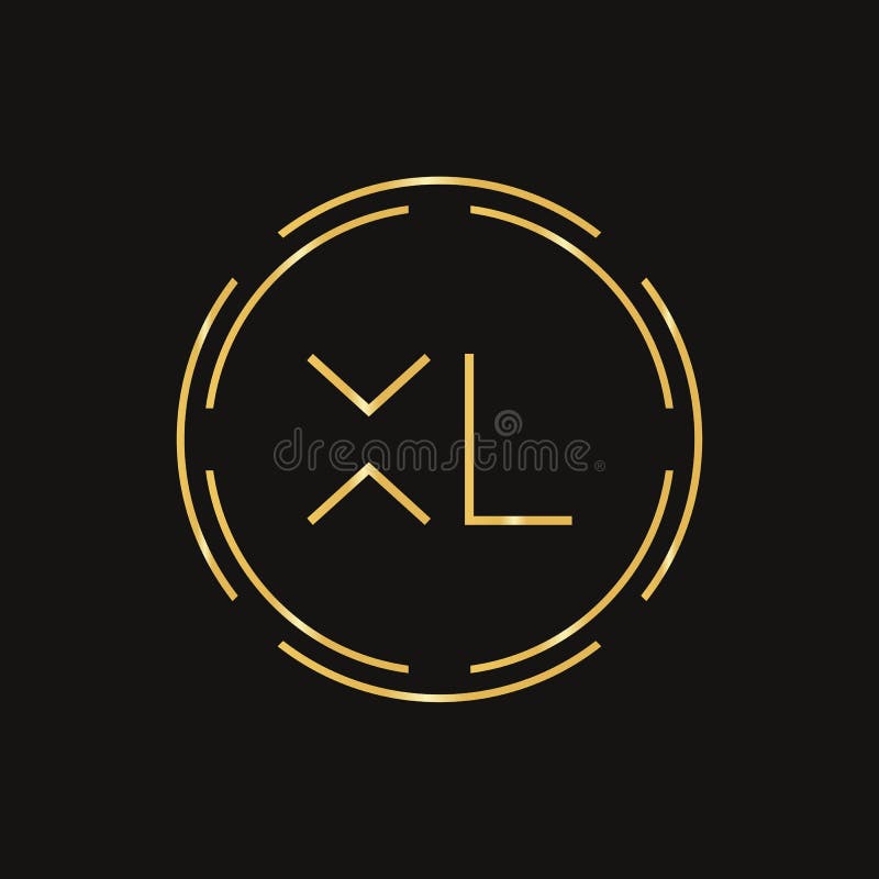 Initial XL Letter Logo Design Vector Template. Abstract Circle Letter ...