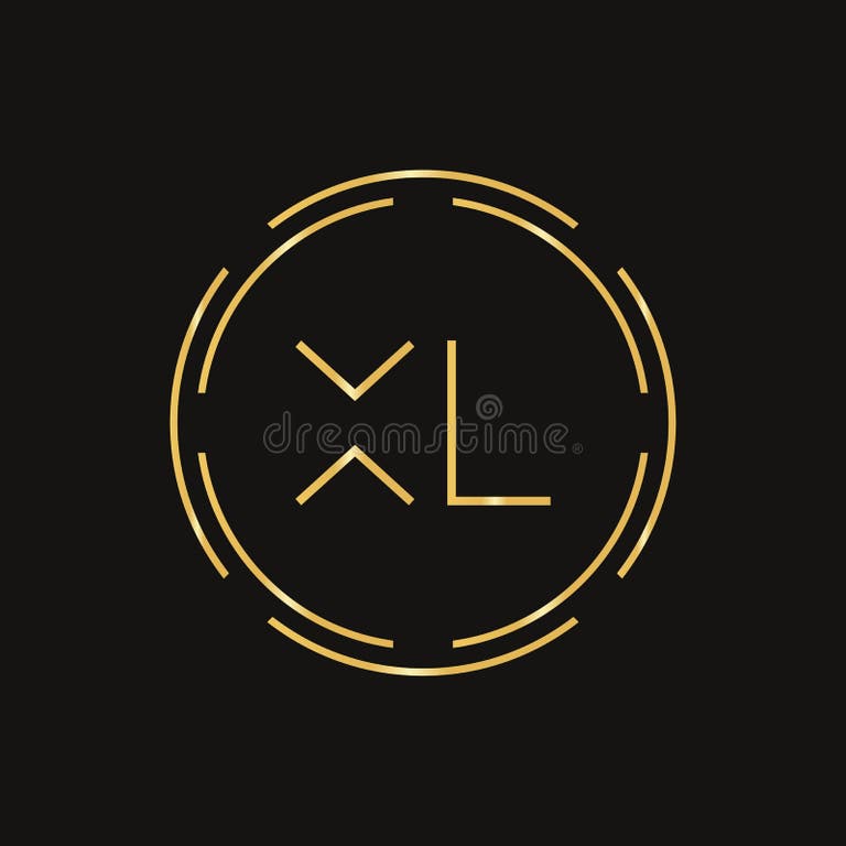 Initial XL Letter Logo Design Vector Template. Abstract Circle Letter ...