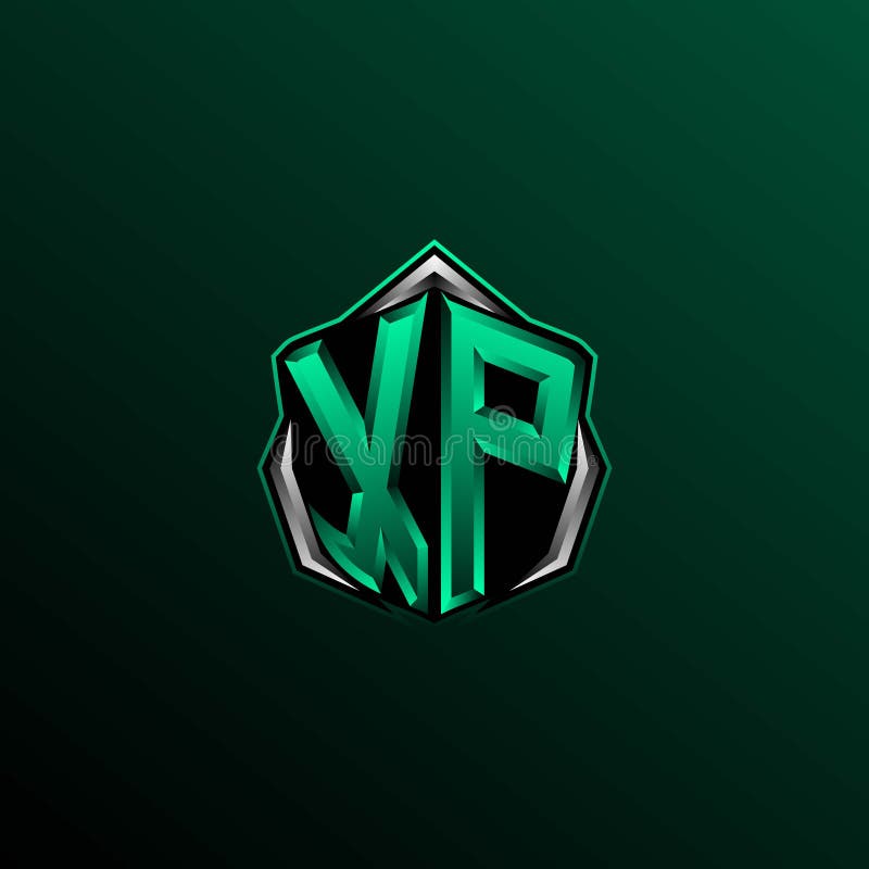 Initial XP Logo Design, Initial XP Logo Design with Shield Style, Logo ...