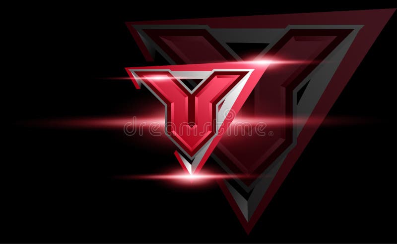 Initial Y with Shield, Vector Initial Letter Monogram Esport, Twitch ...