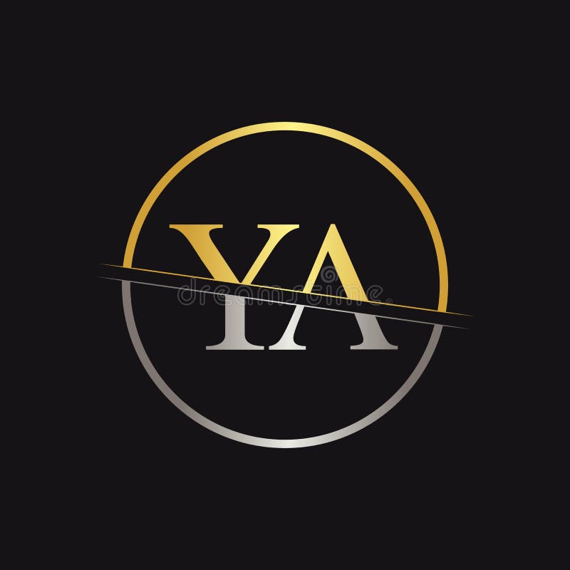Initial YA Logo Design Vector Template. Creative Letter YA Business ...