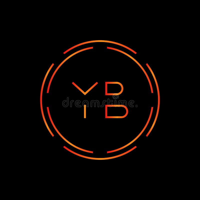 Initial YB Logo Design Vector Template. Creative Circle Letter YB ...