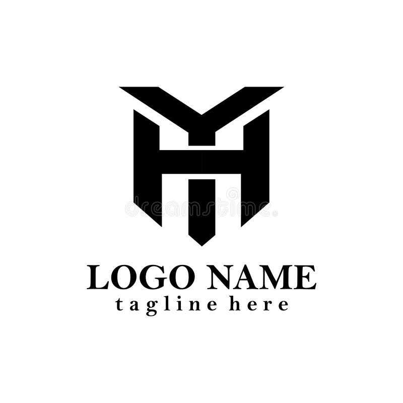 Initial YH Trendy Logo Design Vector Stock Vector - Illustration of ...