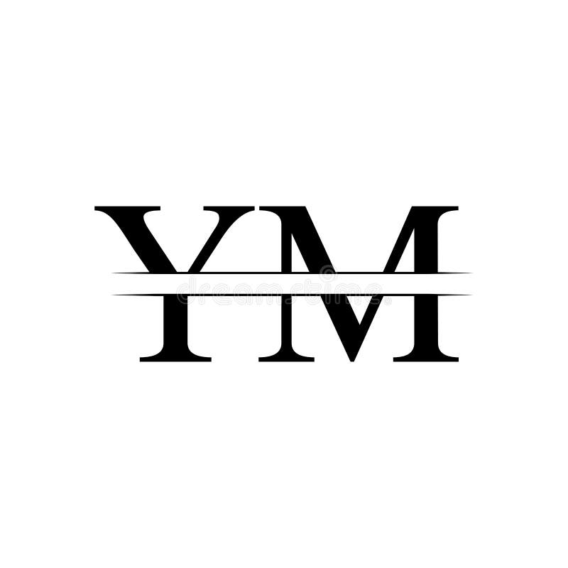 Initial YM Logo Design Vector Template. Creative Letter YM Business ...