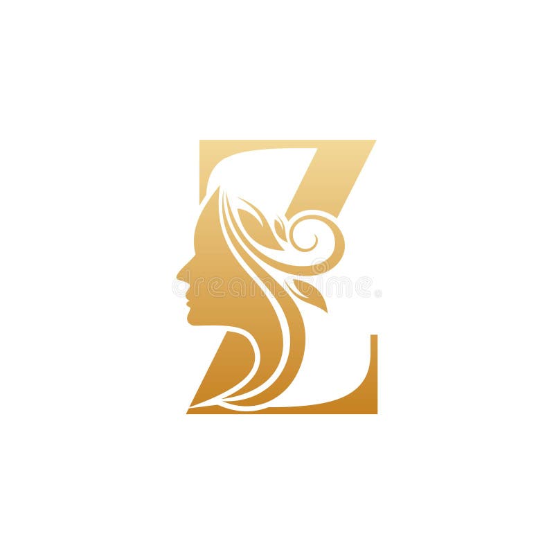 Initial Z Face Beauty Logo Design Templates Stock Illustration ...