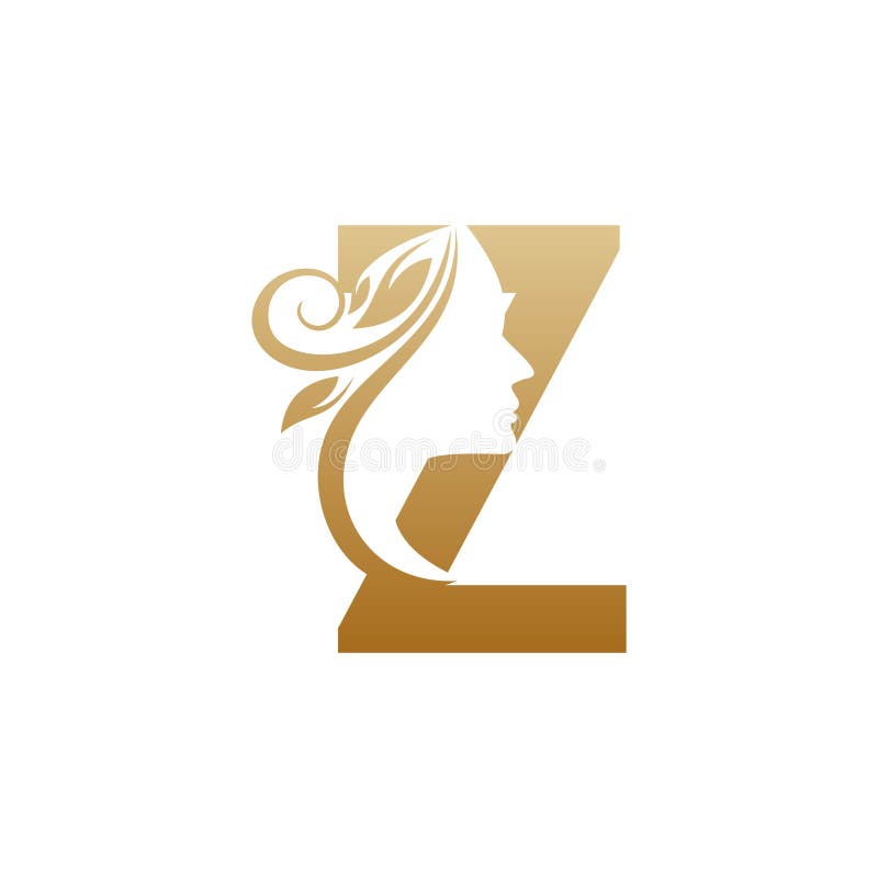 Initial Z Face Beauty Logo Design Templates Stock Illustration ...