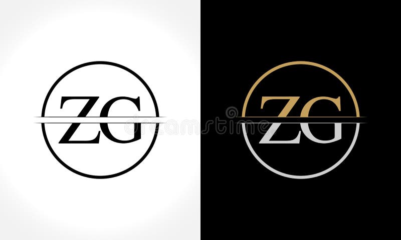 Initial ZG Logo Design Vector Template. Creative Letter ZG Business ...