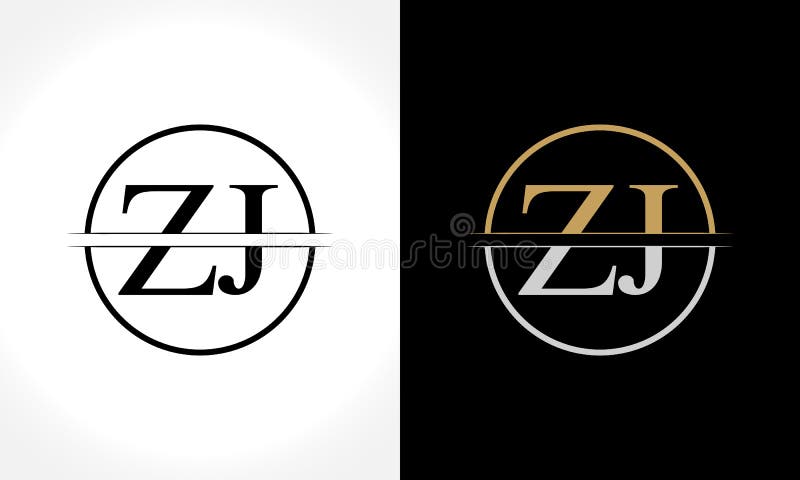 Initial ZJ Logo Design Vector Template. Creative Letter ZJ Business ...
